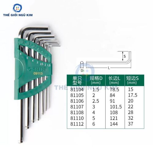 Bộ lục giác Sata 09113 - Thế Giới Ngũ Kim